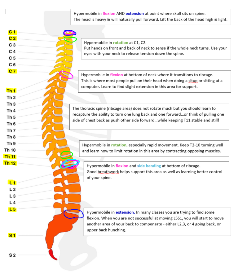 Mobility of the Spine - classes with justina